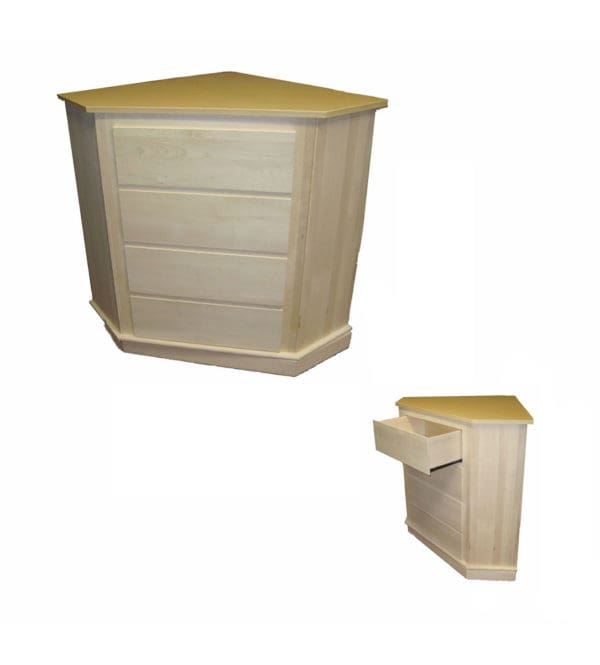 Custom Corner Cabinet with Drawers - GPC Furniture