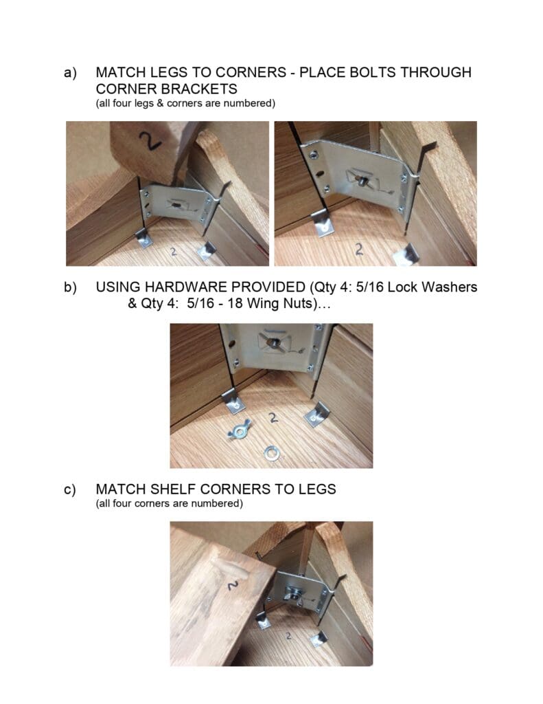End Table with Shelf Assembly Instructions - GPC Furniture