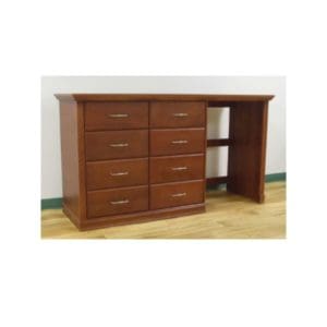 Custom Microfridge Unit with Drawer Storage - GPC Furniture