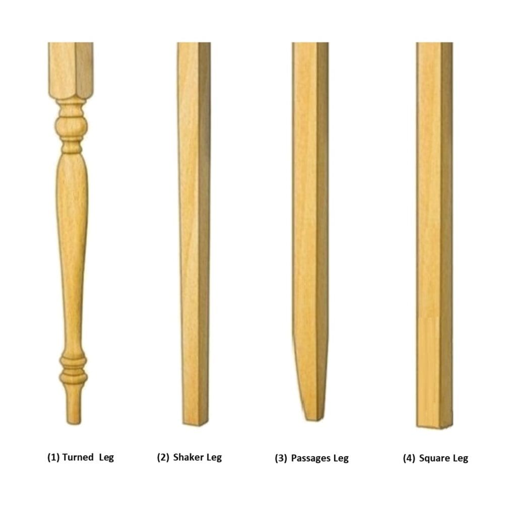 Table Leg Selections - GPC Furniture